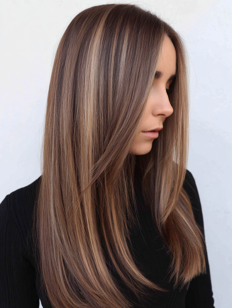 24 Beautiful Winter Highlights for Brown Hair For a Soft Seasonal Glow