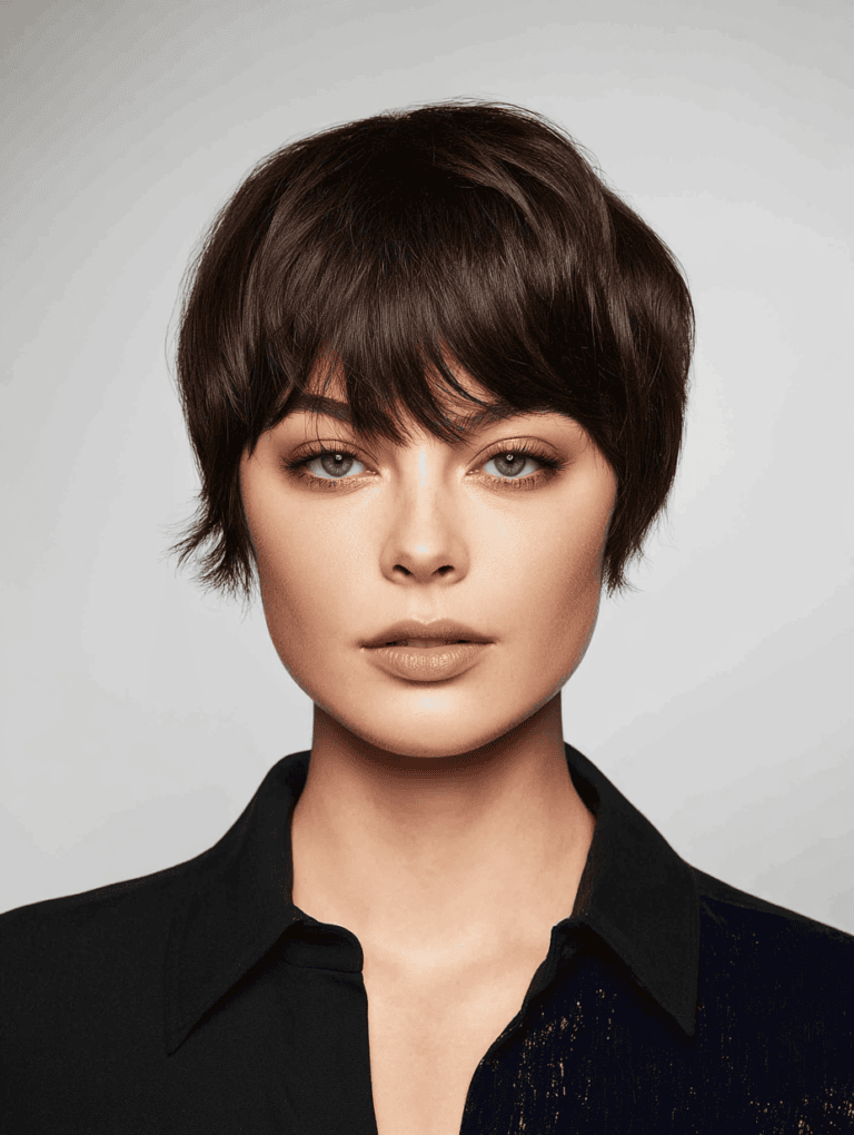 24 Low Maintenance Short Haircuts for Round Faces For a Balanced Look
