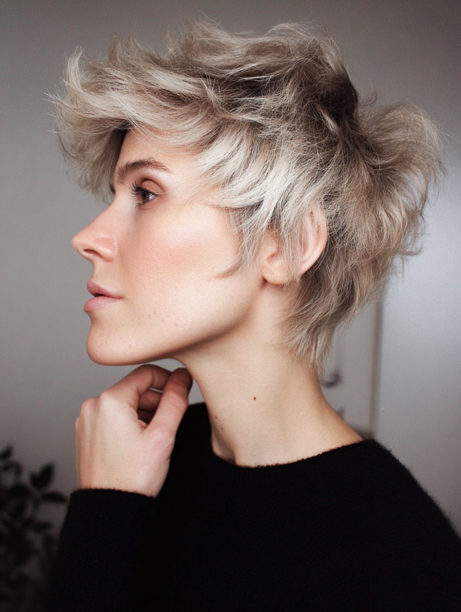 23 Short Shaggy Pixie Haircuts That Brings Effortless Texture and Edge