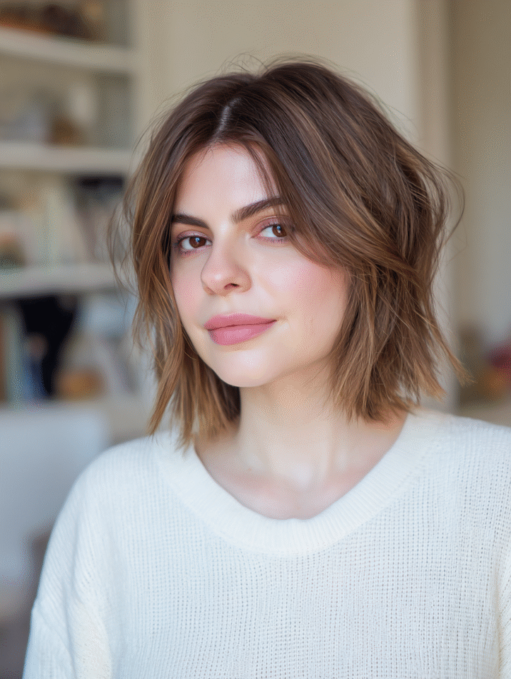 24 Bob Hairstyles for Round Faces That Slim and Frame Beautifully