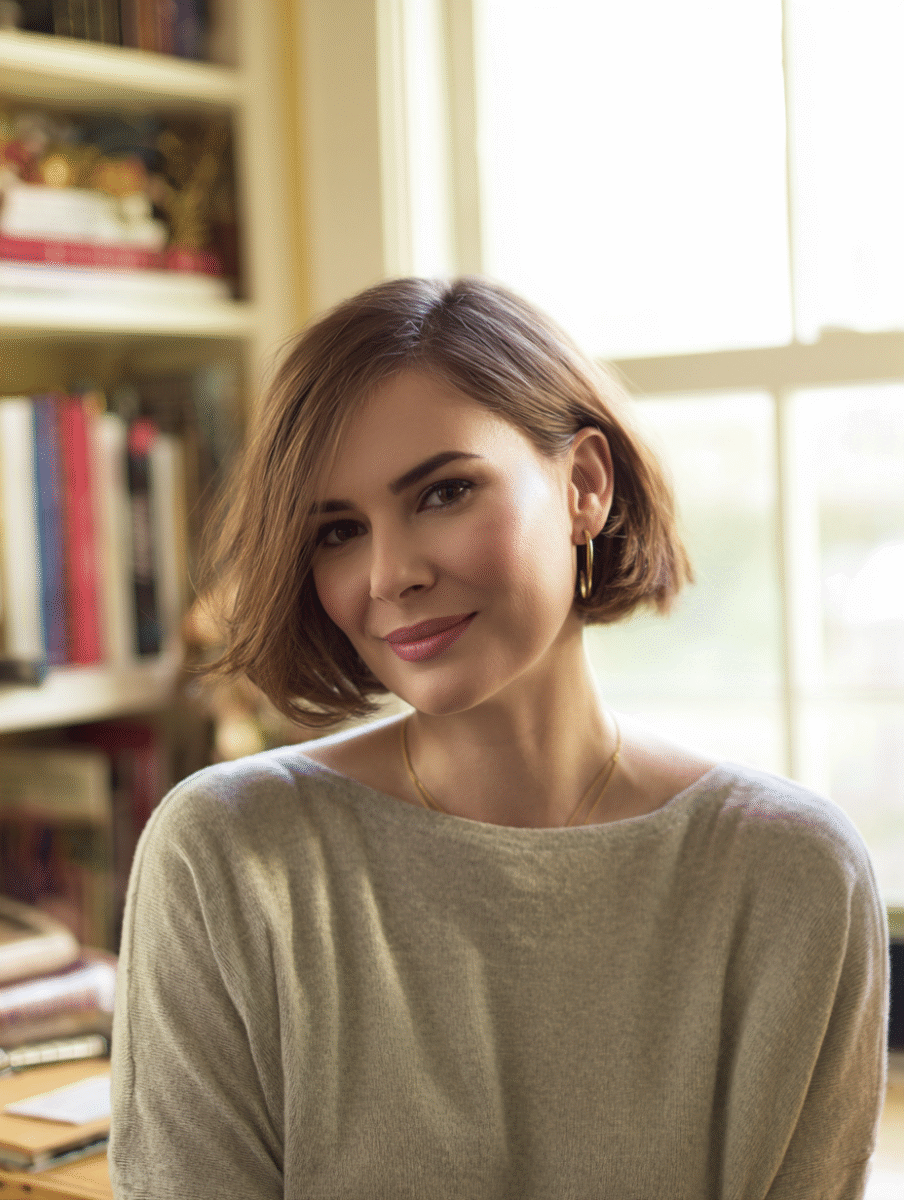 24 Bob Hairstyles for Round Faces That Slim and Frame Beautifully
