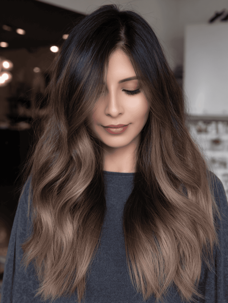 25 Long Hairstyles for Round Faces That Create a Slimmer Look