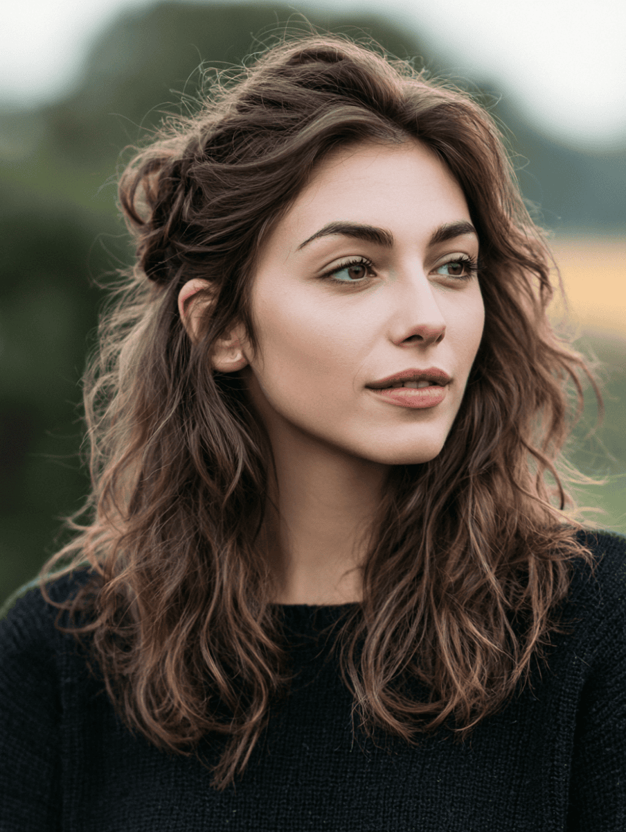 22 Messy Hairstyles for Medium Length Hair That Look Effortless