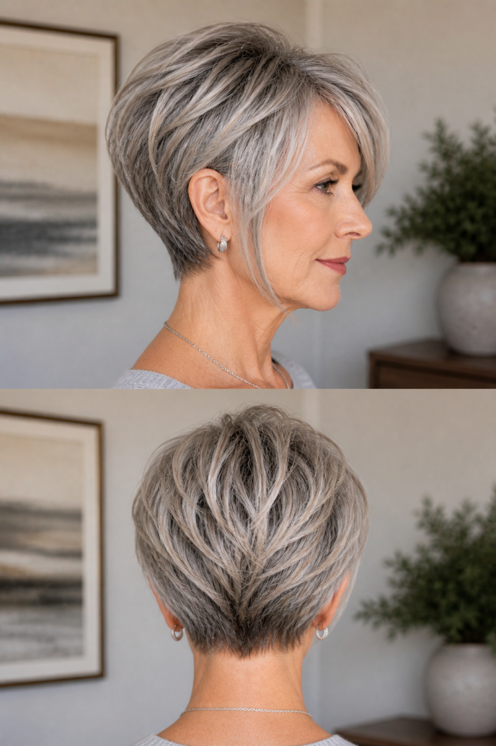 18 Stacked Bob Haircuts for Women Over 60 That Add Volume Fast