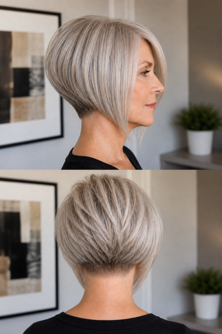 18 Stacked Bob Haircuts for Women Over 60 That Add Volume Fast