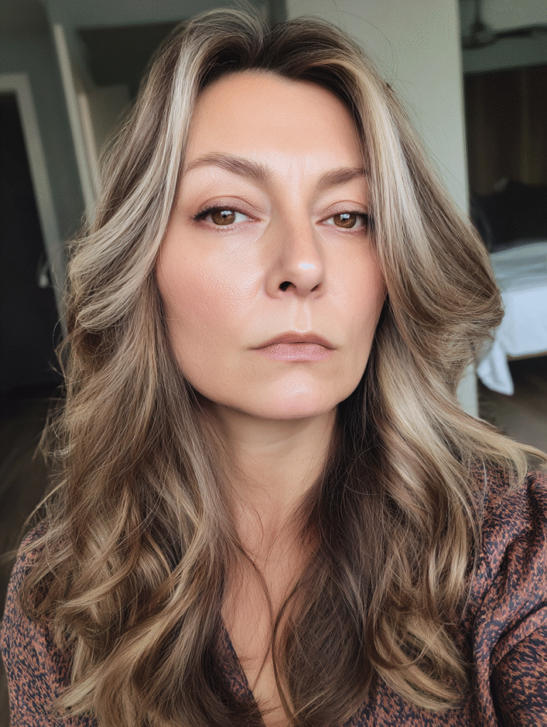 27 Beautiful Brown Hair with Silver Highlights for a Soft Dimensional Glow