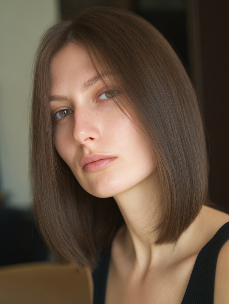 27 Medium Hairstyles for Full Faces That Slim and Define Beautifully